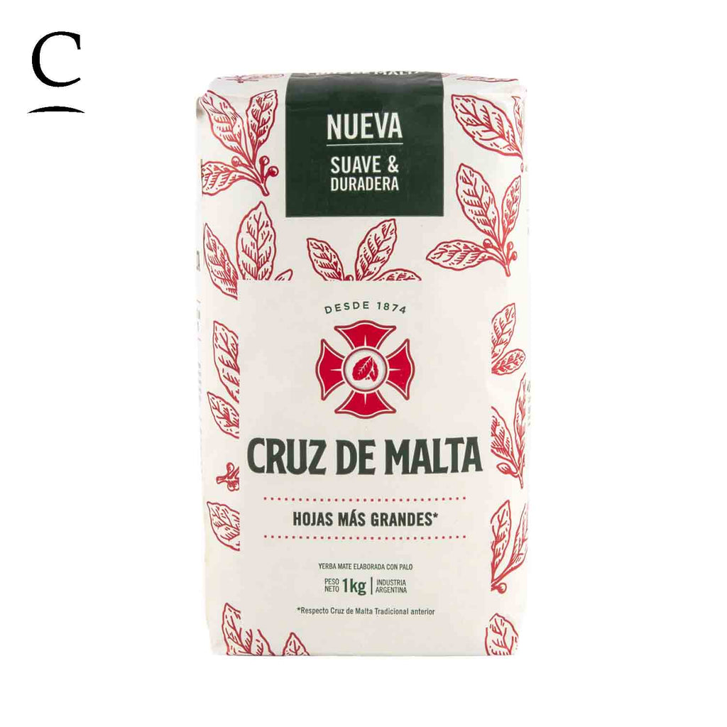 Cruz de Malta Yerba Mate with stems x 1kg – Casa Argentina Limited