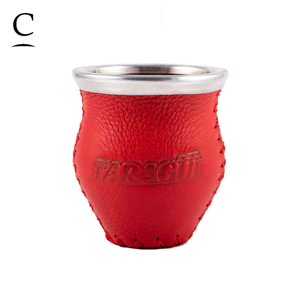 Glass Mate Gourd cover in Leather Red Taragui – Casa Argentina Limited