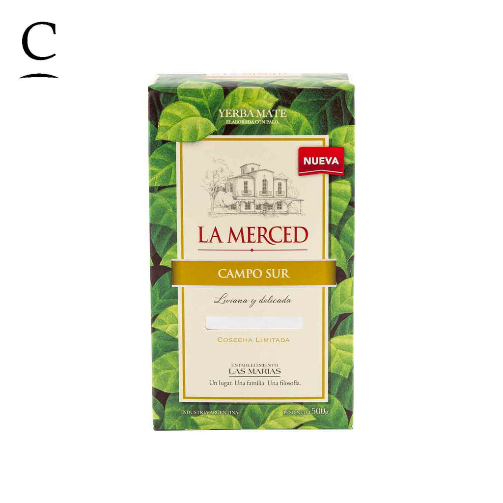 La Merced Yerba Mate with stems CAMPO SUR x 500g – Casa Argentina Limited