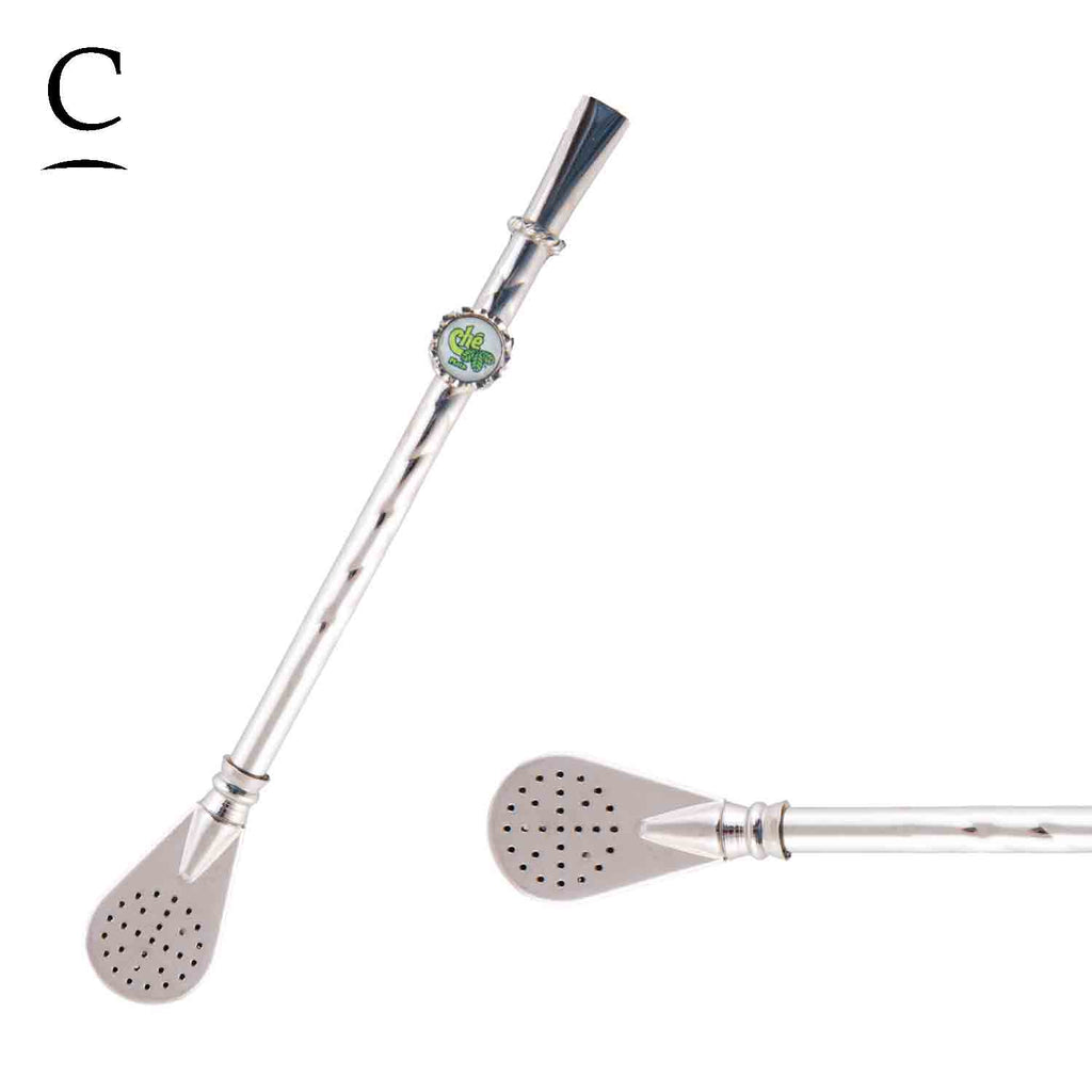 Metal Filtering Straw Silver - Che Mate Drop Shaped – Casa Argentina ...