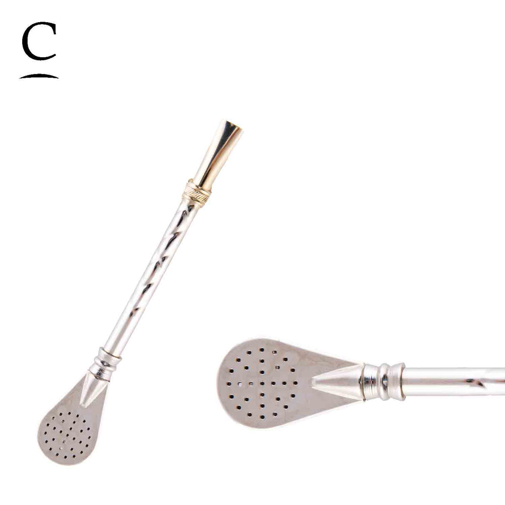 Metal Filtering Straw Silver Coated Rounded Drop Shaped S – Casa ...
