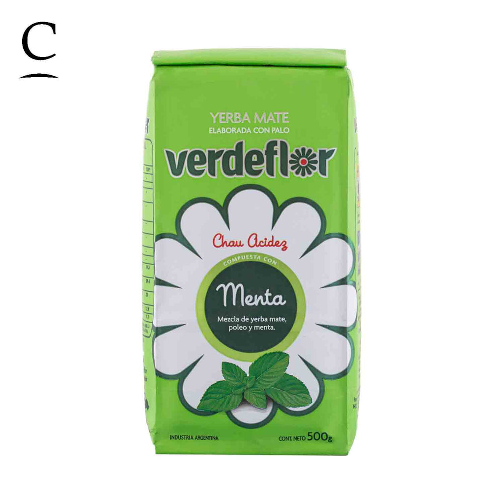 Verdeflor Yerba Mate with Stems Menta x 500g – Casa Argentina Limited